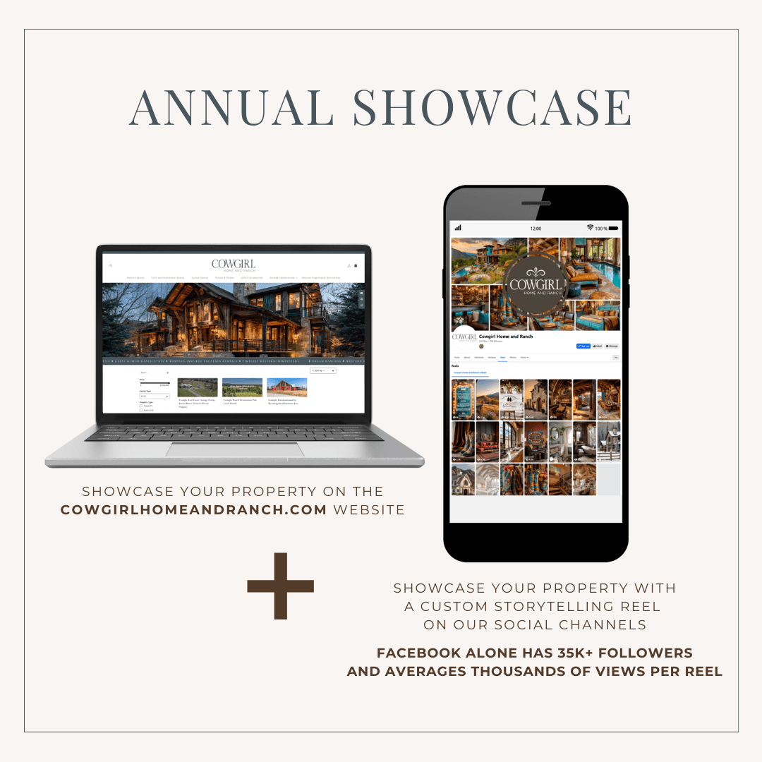 Annual Showcase Package – Cowgirl Home & Ranch