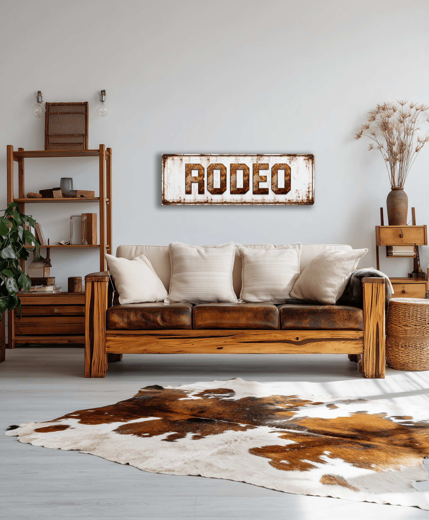 Buy Rodeo Vintage Farmhouse Metal Sign | Cowgirl Home & Ranch